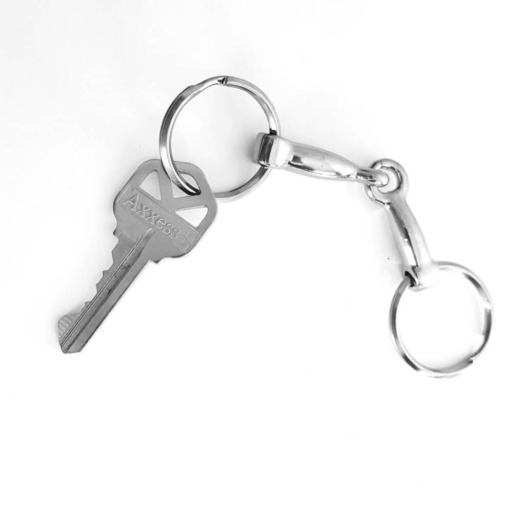 Horse Snaffle Bit KeyChain English - Hill Leather Company