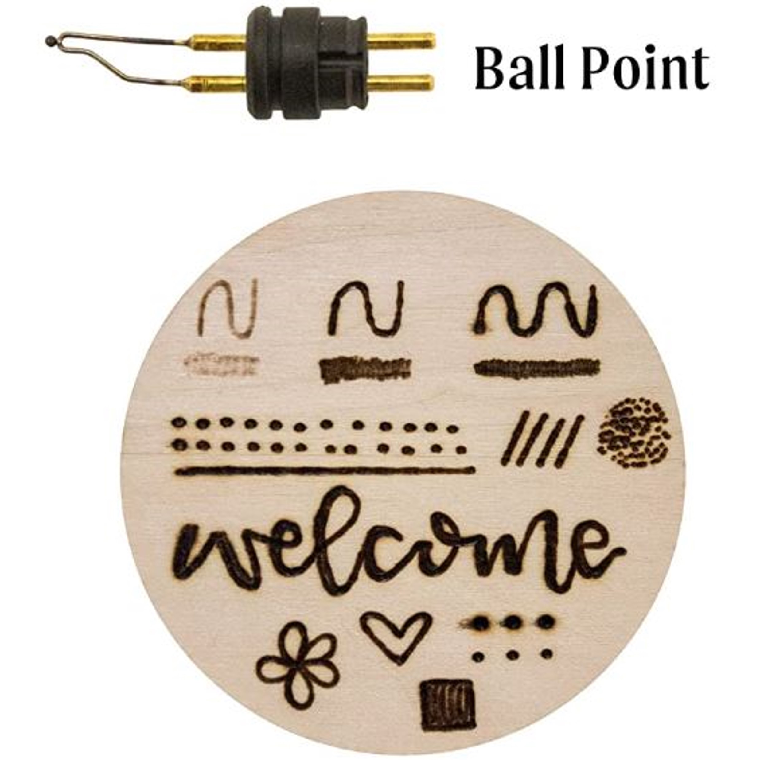 Walnut Hollow Creative Woodburner Wire Tip Wood Burning Tool, White ...