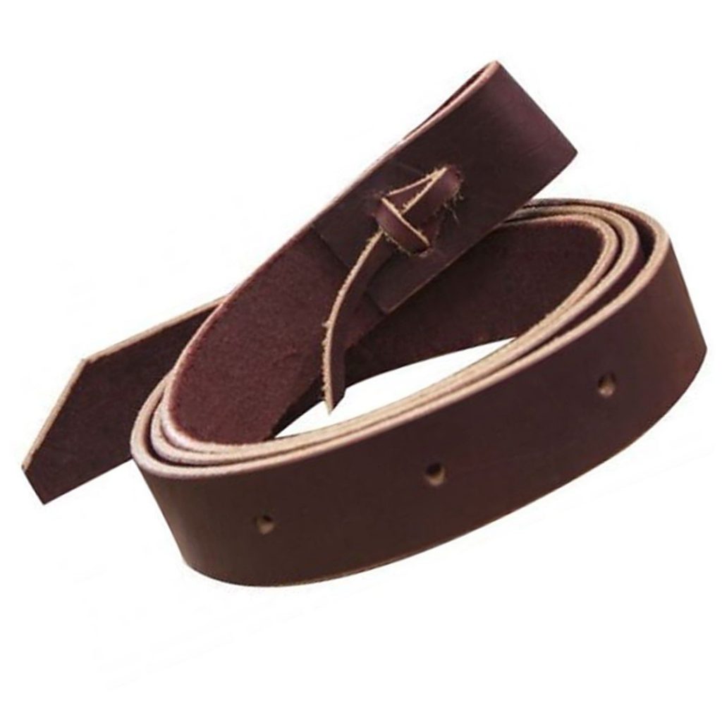 6' Brown Leather Latigo Cinch Saddle Tie Strap - Hill Leather Company