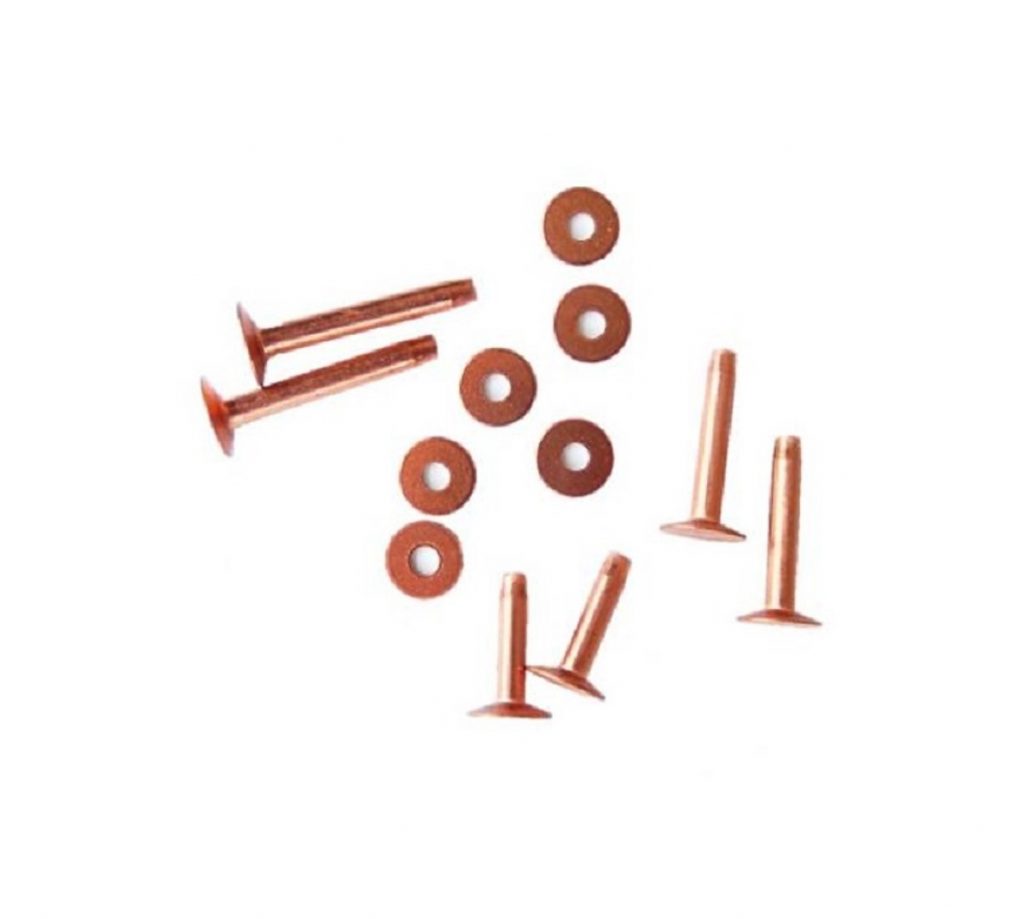 Bulk 1 Pound Solid Copper Rivets With Burrs Various Lengths #9 - Hill ...