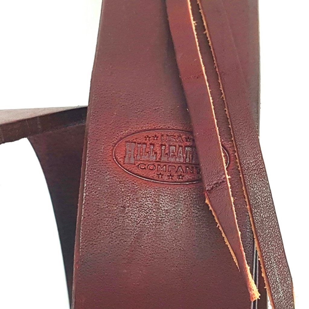 Western Saddle Cinch Brown Leather Tie Strap 6' - Hill Leather Company