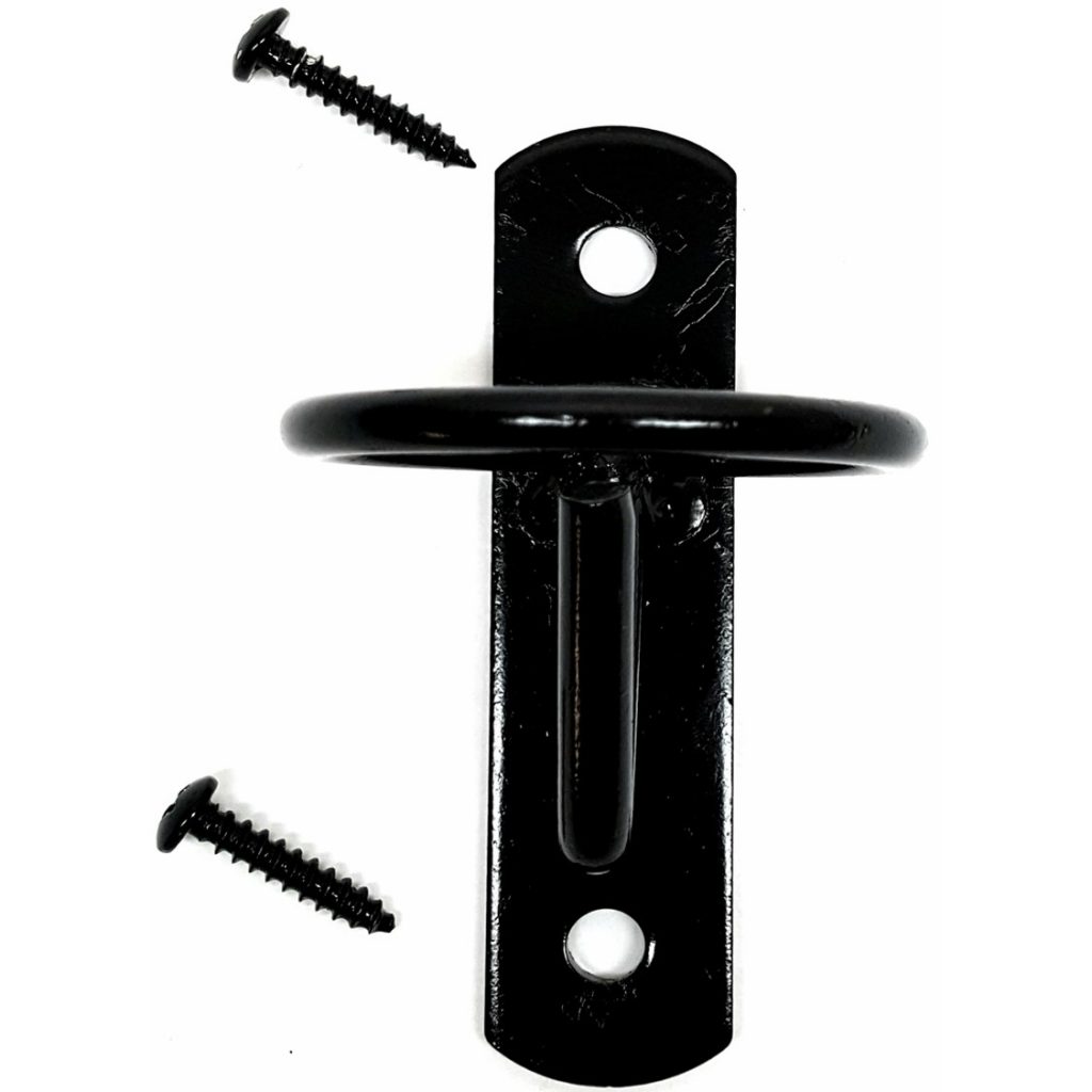 Feed Bucket Hanger-Hook (Black) Wall Mount - Hill Leather Company