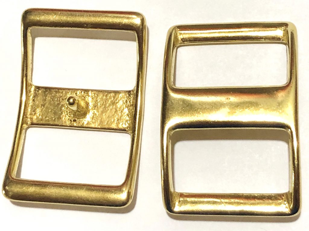 2 Pack Solid Brass Conway Buckle (1-1/2") - Hill Leather Company