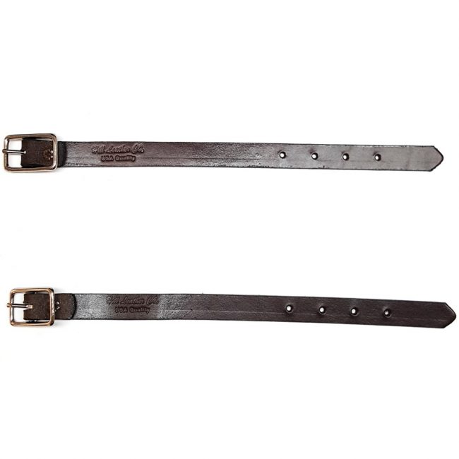 2 Pack Brown Leather Straight Saddle Stirrup Hobble Straps - Hill ...