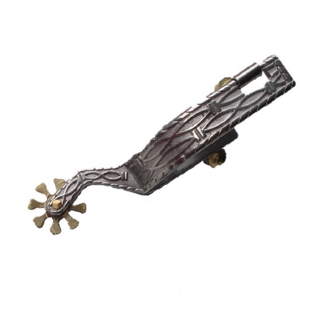 Adult Roping Spurs 1-3/4" 8 point Stainless - Hill Leather Company