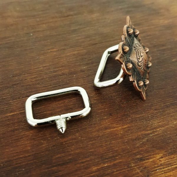 4 Pack 1" Loop Concho Slide Adapter Chicago Screw Converter - Hill ...