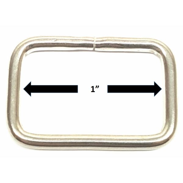 2 Pack Stainless Steel Welded Loop 1" - Hill Leather Company