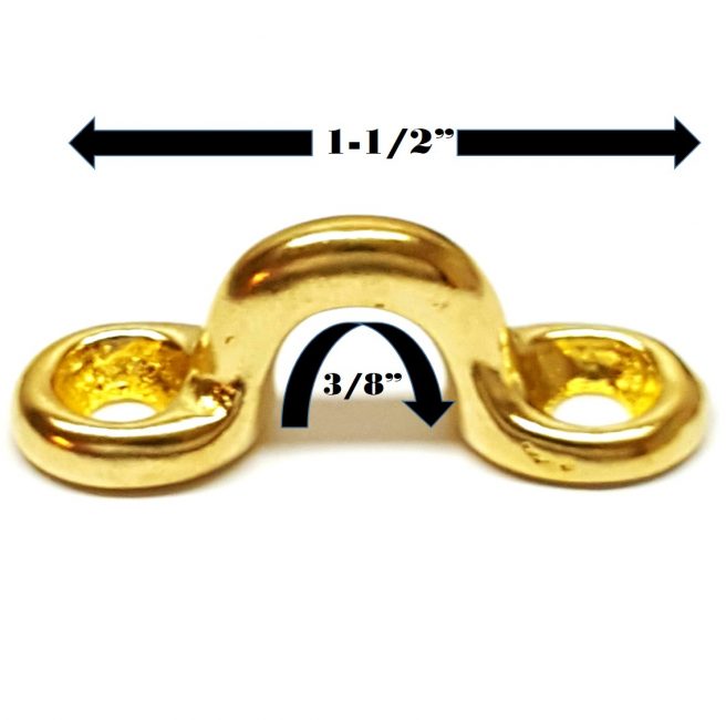 2 Pack Solid Brass Ring Holder - Ideal For Many Projects - Hill Leather ...