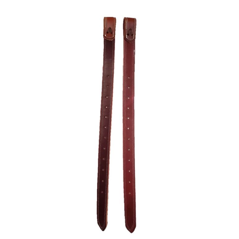 30" Harness Leather Rear Flank Billet Set Latigo Lined - Hill Leather ...